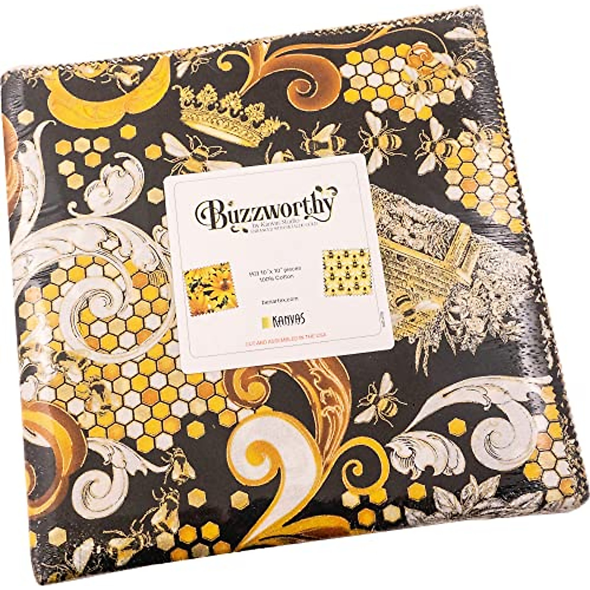 Kanvas Studio Buzzworthy 10X10 Pack 42 10-inch Squares Layer Cake Benartex