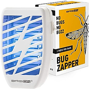 Indoor Bug Zapper Fly Zapper Mosquitos Zapper - Electric Portable Plug in Home Insects Zapper for removes Insects Mosquitos Files Bugs Gnats Moths - White