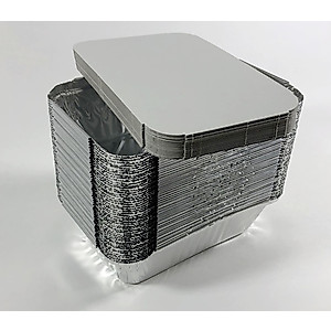Aluminum Containers with Lids (50 Count)