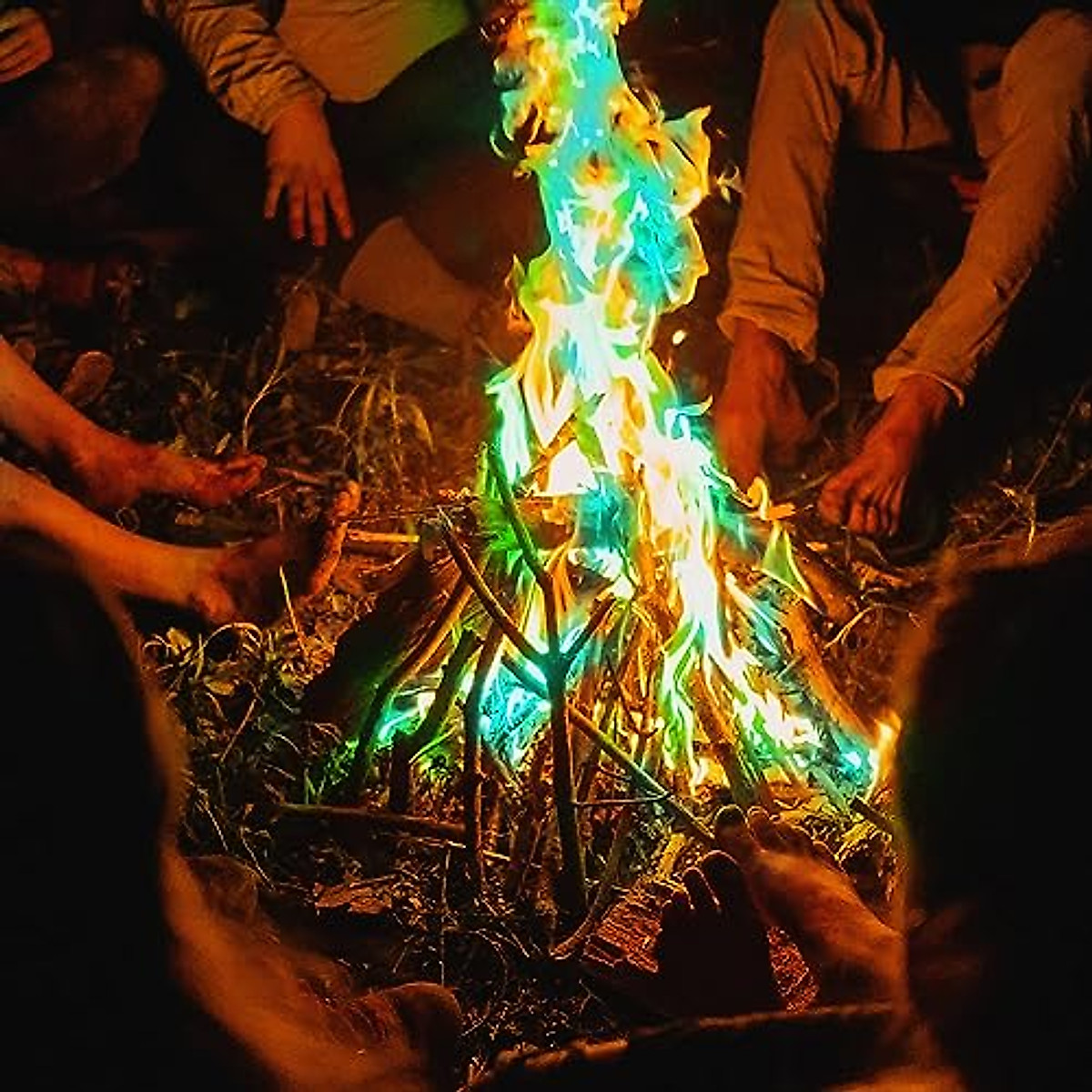 GOFIRE Colored Flames, Magical, Vibrant, Dancing Colors for Campfires, Firepits, Fireplaces or Bonfires | 25 Pack