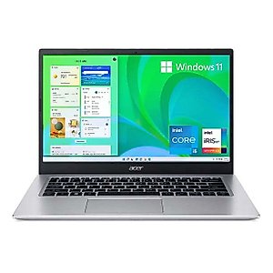 Acer Aspire 5 Slim Laptop in Gold 11th Gen. Quad Core Intel i5 up to 4.2GHz 8GB RAM 256GB SSD 14in Full HD Iris Xe Graphics Windows 11 (Renewed)