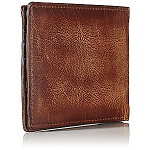 Fossil Men's Derrick Leather Slim Minimalist Bifold Front Pocket Wallet, Brown, (Model: ML3709200)