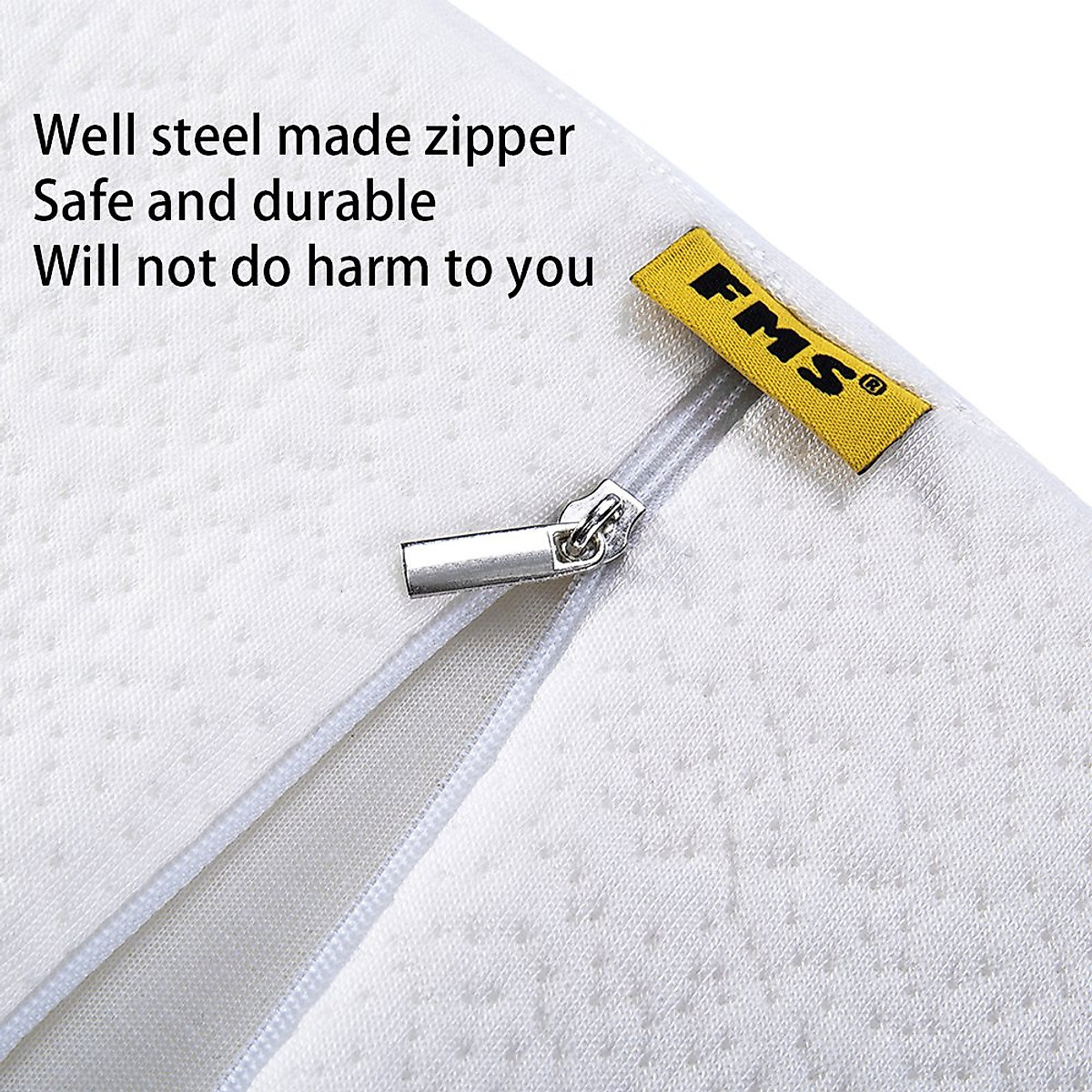 FMS Soft Comfy Memory Foam Contour Pillow for Children with Removable Case