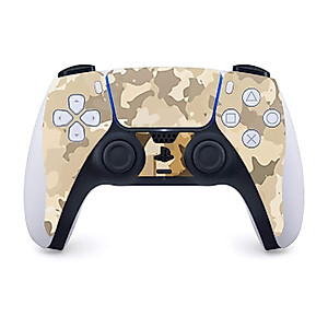 ITS A Skin Skins Compatible with Sony Playstation 5 Console Disc Edition - Protective Decal Overlay Stickers wrap Cover - Brown Desert Camo Camouflage