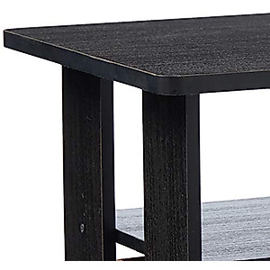 Furinno Andrey Set of 2 End Table / Side Table / Night Stand / Bedside Table with Bin Drawer, Americano/Medium Brown
