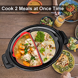 Silicone Slow Cooker Liners, Crockpot Liner,Reusable BPA Free Crock pot liners,Silicone Divider Insert Food Grade Silicone Divider Insert Slow Cooker Liners, Dishwasher Safe