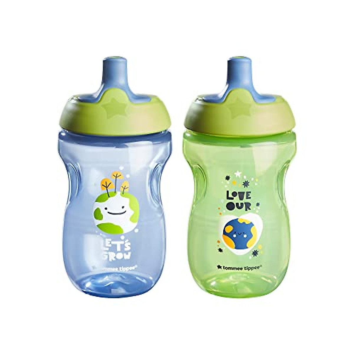 Tommee Tippee Toddler Sportee Sippy Cup, 12+ Months – 2Pk (Colors & Designs Vary)