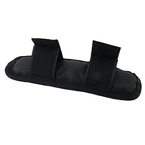 LUORNG Shoulder Strap Pad Black Removable Luggage Bags Shoulder Strap Pads Fastener Cushions for Bag Backpack Satchel