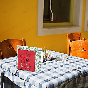 Red Napkin Holder, Metal Paper Napkin Holder Stand for Farmhouse Dinner Home Kitchen Restaurant Picnic Party Table Decor