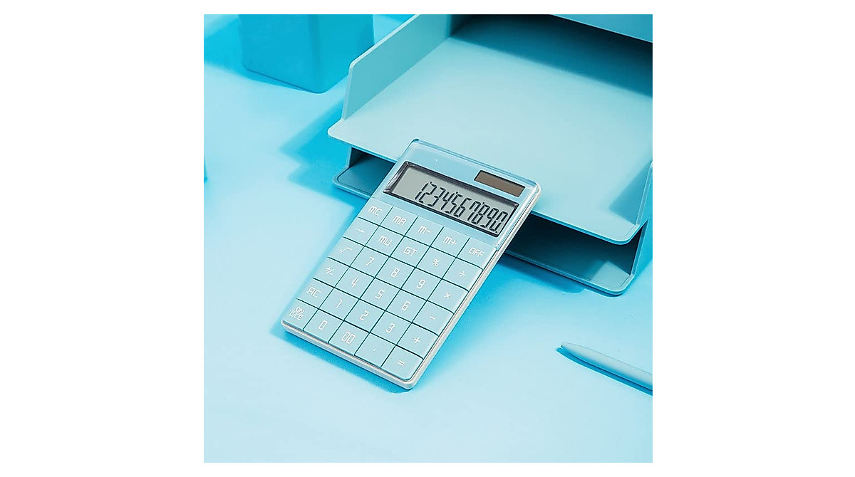Portable 12-Digit Office & Financial Calculator | Big Button