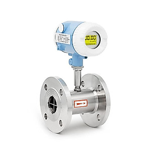 Digital Tester Turbine Flowmeter Liquid Flow Rate Measuring Tools Standard Flange Connection Turbine Flowmeter (Color : DN25)