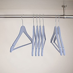 Elama Home 20 Piece Eco Friendly Coat Hangers in Blue (ELH-20)