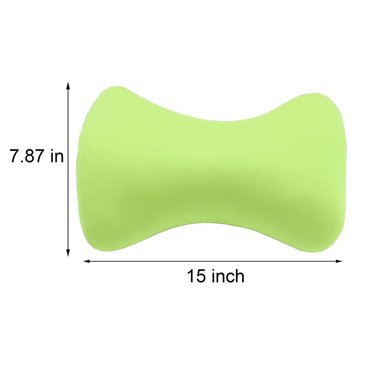 Microbead Neck Pillow Bone Shaped Neck Support Sleeping Tube Pillow Portable Neck Bolster Cushion for Home Office Travel