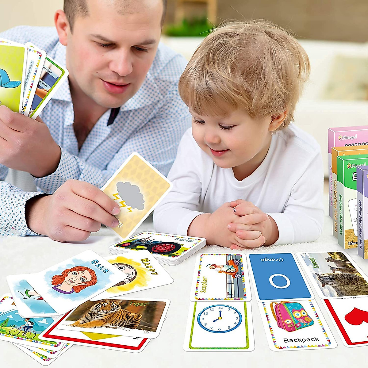 Sight Words Flash Cards with Pictures, Motions&Sentences, 208 CVC Dolch Sight Words, Learn to Read, Phonics Learning for Preschool, Kindergarten, Homeschool