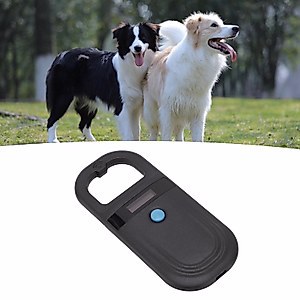Pet Microchip Reader, FDX B Animal Universal Microchip Tag Reader Scanner, Pet Microchip Scanner, 300mAh (Black)