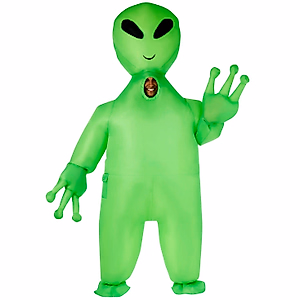 Morph Alien Inflatable Costume - Adult Blow Up Alien Costume