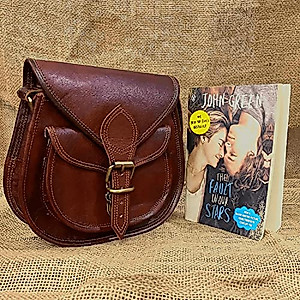 URBAN LEATHER Women's Crossbody Shoulder Sling Bags Genuine Leather Boho Hippie Satchel for Teen Girls Handmade Vintage Travel Cross body Saddle Bag Wallet for Women Ladies Handbag Purses for Her