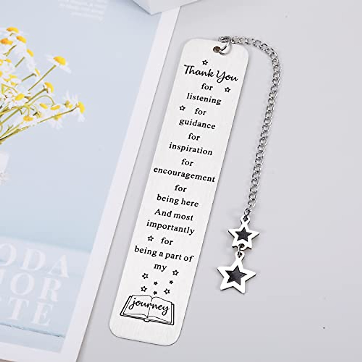 Thank You Gift Bookmark for Mentor Boss Supervisor Teachers Leaving Going Away Retirement Gifts for Colleague Coworker Appreciation Gift for Coach Christmas Birthday Present for Mom Dad Women Men