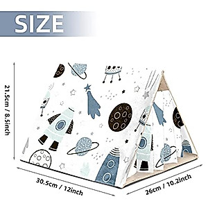 Y-DSIWX Guinea Pig House Bed, Rabbit Large Hideout, Small Animals Nest Hamster Cage Habitats Rocket Planet