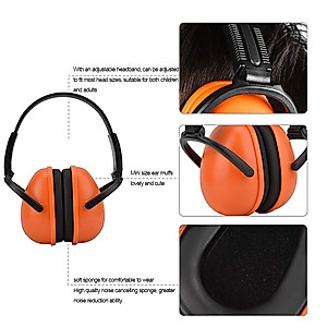 Plastic 23dB Ear Defenders, Soundproof Earmuffs, for Sleeping Air Travel Working Industrial