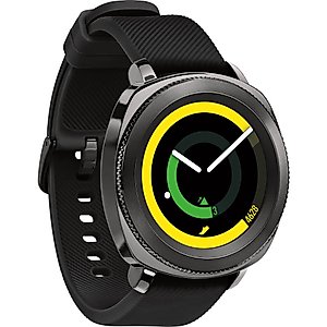 SAMSUNG Gear Sport Smartwatch (Bluetooth), Black, SM-R600NZKAXAR – US Version with Warranty