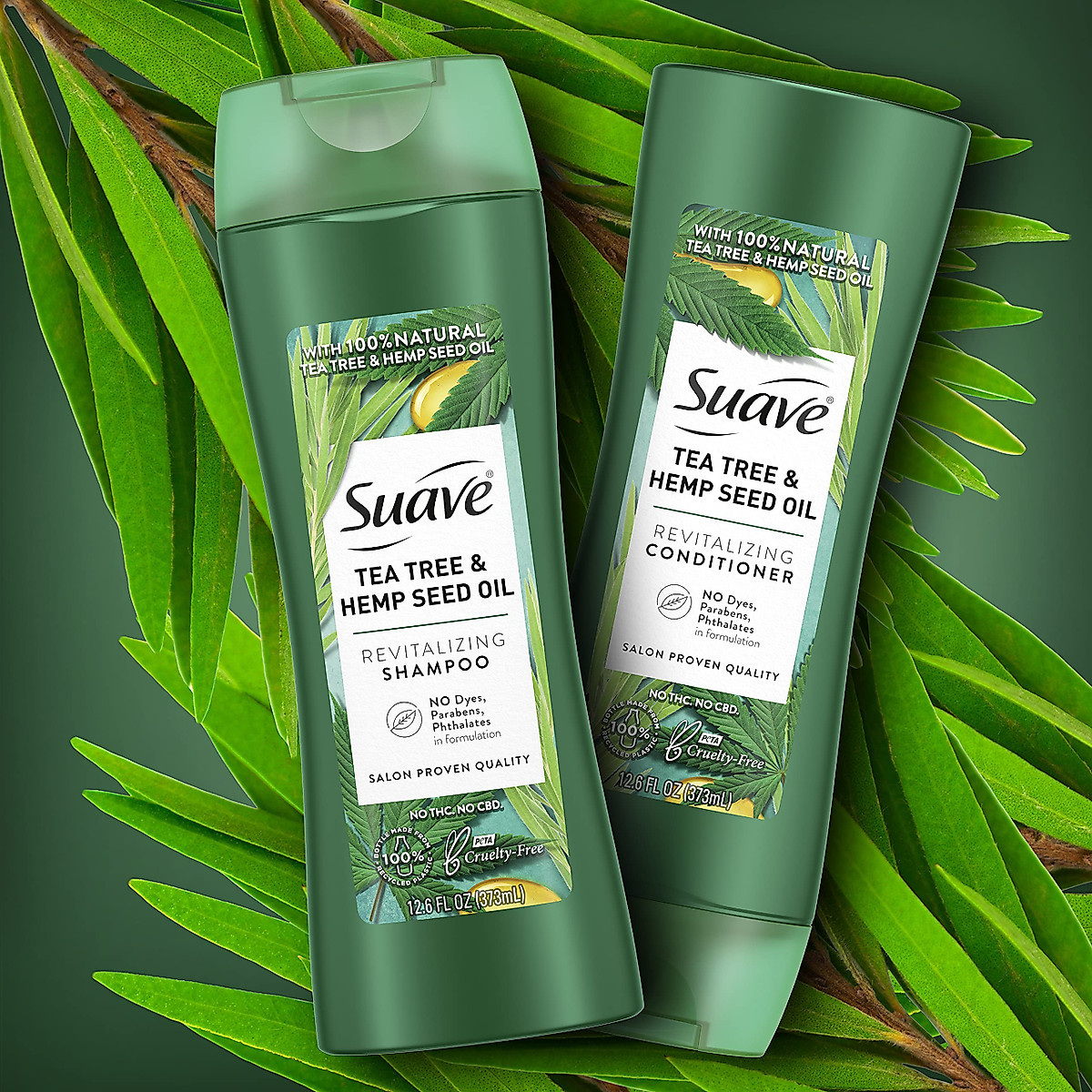 Suave Professionals Suave Conditioner for Oily Hair Tea Tree Hemp Seed Oil Paraben Free 12.6 oz