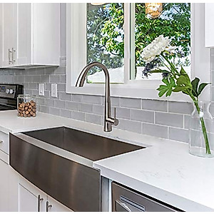 Laguna Brass 1110SS Arezzo Single Handle Pull-Down Kitchen Faucet, Stainless Steel Finish