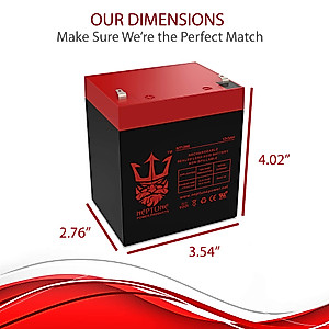 Neptune Replacement Razor Crazy Cart DXL 12v 5ah Battery - 2 Pack