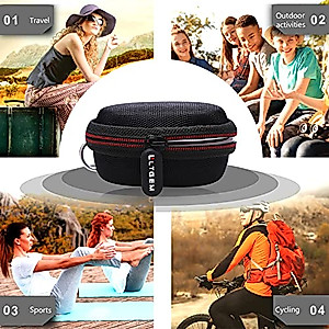 LTGEM Hard Storage Earbud Case for Beats Studio Buds True Wireless Noise Cancelling Earbuds or Sony WF-1000XM4 Industry Leading Noise Canceling Truly Wireless Earbud Headphones - Black