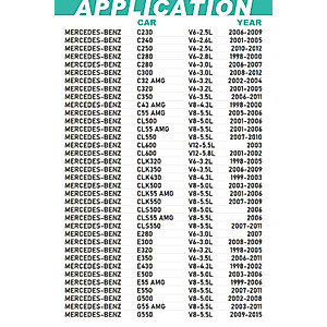 Oil Filter Fits for Mercedes-Benz C240 E320 C230 C300 C320 C350 E350 E500 Gl450 Sl500 Metal Free Replace Mann Engine Filter hu718/5x | Part No. 0001802609 1121840225 1121800009