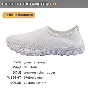 Forchrinse Funny Skeleton Hand Women’s Men Go Walk Soft Comfort Walking Sneakers Sport Gym Shoes Work Nursing Shoes Breathable