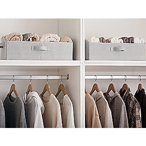 StorageWorks Closet Storage Bins, Storage Box, Foldable Closet Baskets and Bins for Shelves