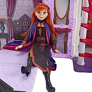 Disney Frozen Fold and Go Arendelle Castle Playset Inspired 2 Movie, Portable Play - Toy for Kids Ages 3 and up