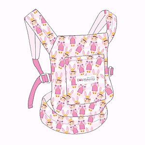 Baby Doll Carrier, Front and Back Toy Carrier Reborn Doll Carrier | Doll Accessories by MacroBaby (MeToo Doll)