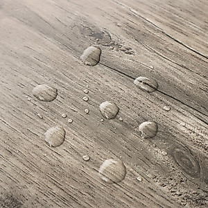 GloryTik 78.7"X17.7" Grey Brown Wood Grain Contact Paper Faux Wood Peel and Stick Wallpaper Wood Removable Self Adhesive Waterproof Wallpaper