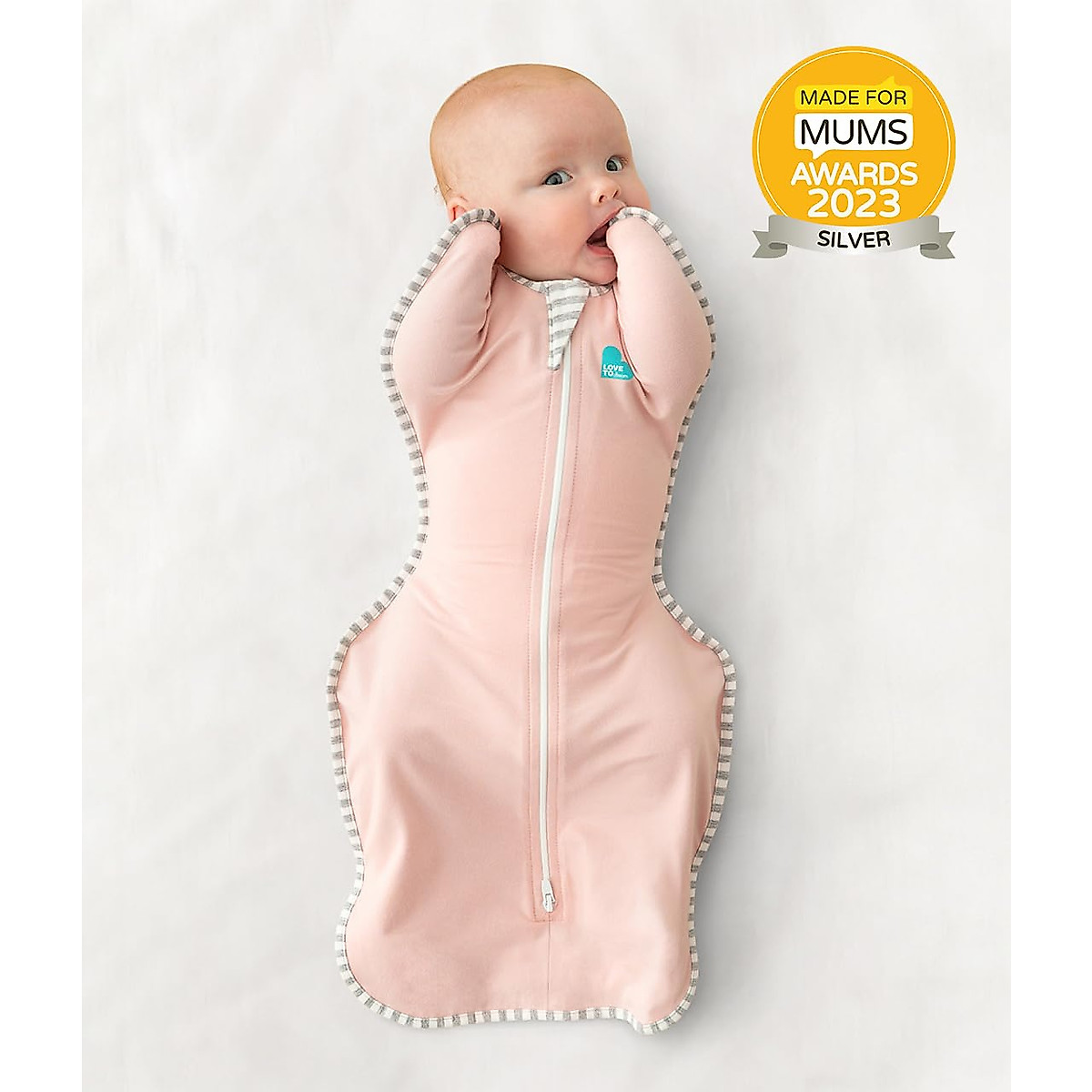 Love to Dream Swaddle UP, Baby Sleep Sack, Self-Soothing Swaddles for Newborns, Improves Sleep, Snug Fit Helps Calm Startle Reflex, New Born Essentials for Baby, 8-13lbs, Pink