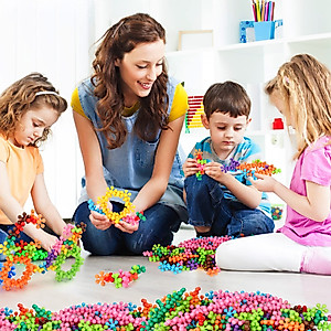 FALDAA 400 Pieces Building Blocks Kids STEM Toys Educational Building Toys Discs Sets Interlocking Solid Plastic Building Blocks for Preschoolers Kids Boys and Girls Aged 3+ Kids Toys (400PCS)