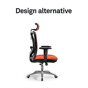 JFGJL Executive Office Chair - High Back Office Chair with Footrest and Thick Padding - Reclining Computer Chair with Ergonomic Segmented Back, Black