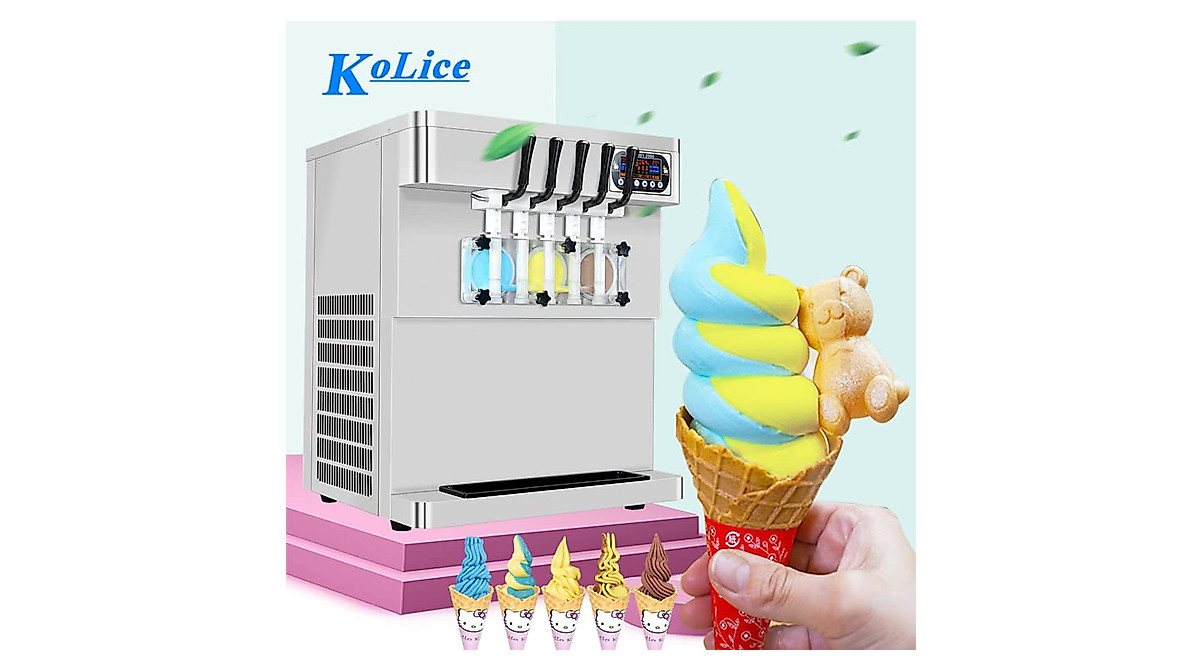 Top Kolice 3+2 Soft Serve Ice Cream Machine