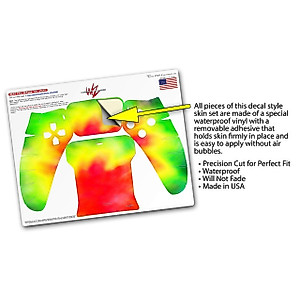 WraptorSkinz Skin Wrap compatible with Sony PS5 DualSense Controller Tie Dye (CONTROLLER NOT INCLUDED)