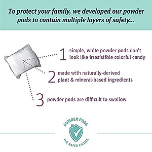 Grab Green Bleach Alternative Pods, 60 Count, Chlorine Free, Fragrance Free, Plant and Mineral Based, Laundry Booster to Brighten Whites, Removes Stains, Neutralizes Odors