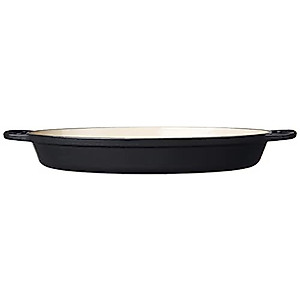 Le Creuset Enamel Cast Iron Signature Oval Baker, 3 quart, Black