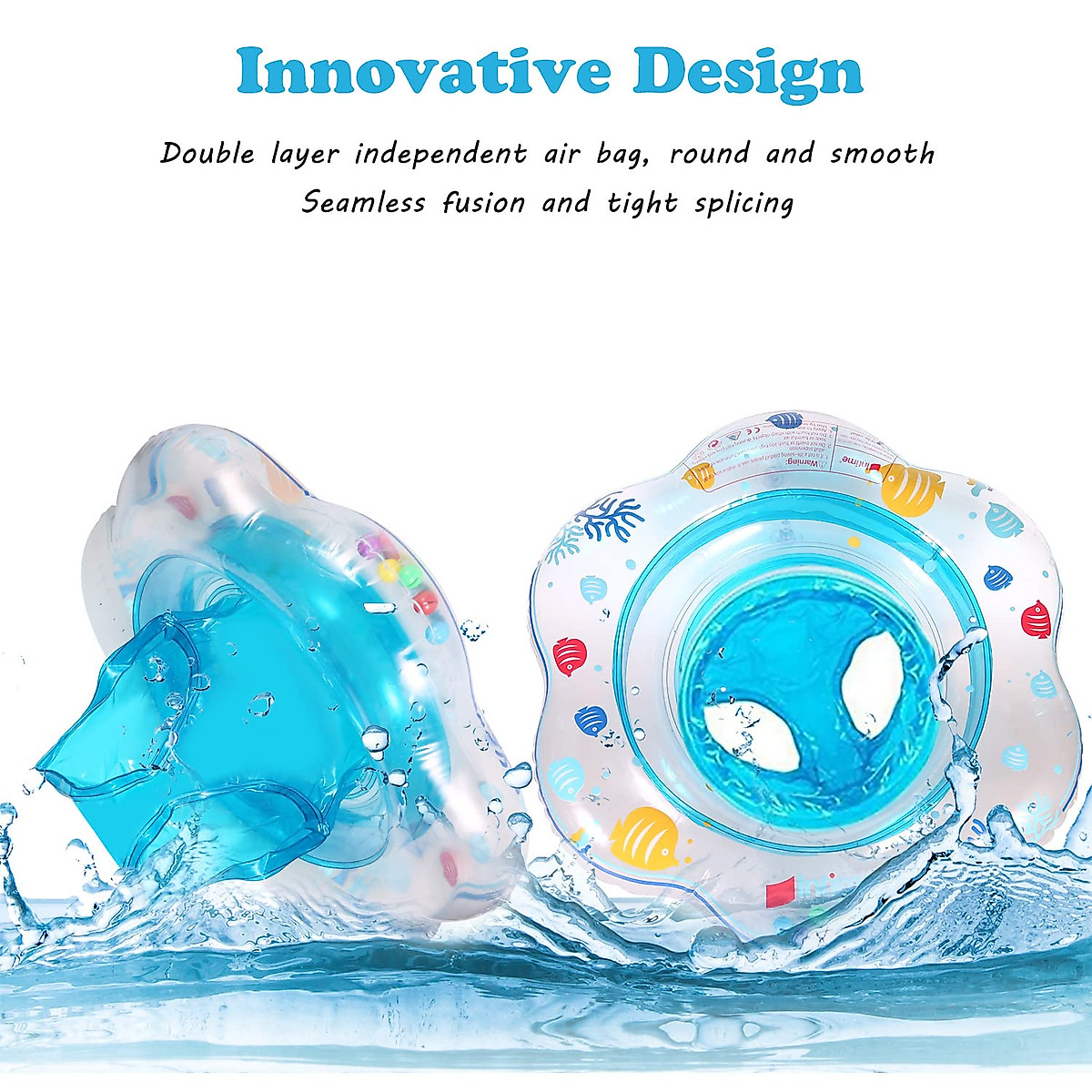 Cehim Baby Floats for Pool, Baby Swimming Floats with Safety Seat, Swim Training for Baby of 6-18 Month