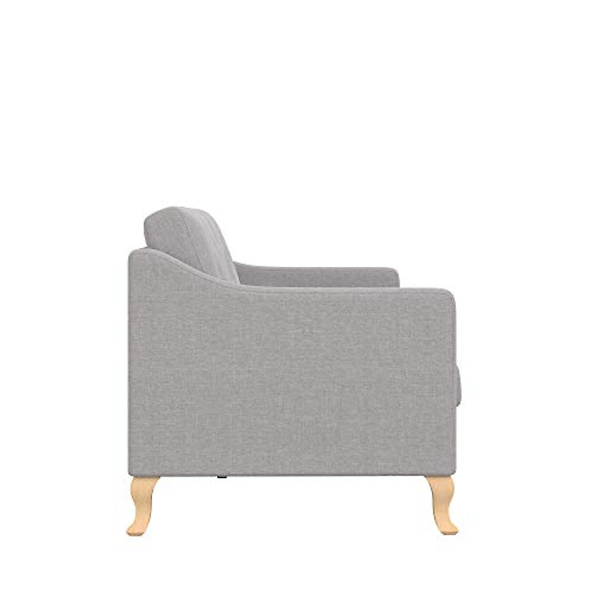 Mr. Kate Tess Sofa with Soft Pocket Coil Cushions, Small Space Living Room Furniture, Light Gray Linen