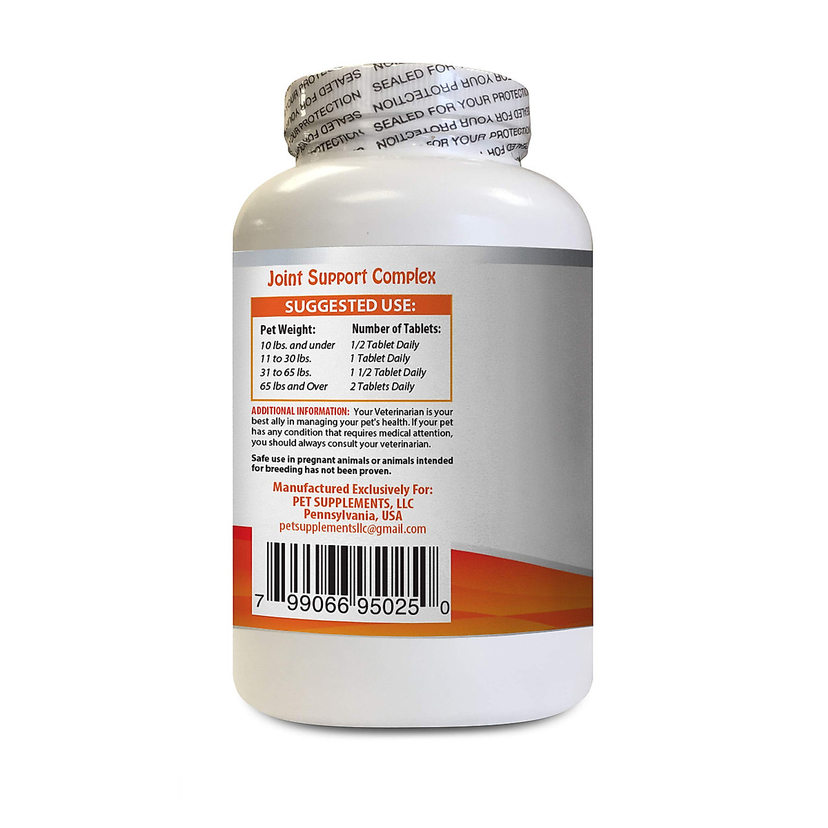 MY LUCKY PETS LLC Dog Joint Powder Supplement - Joint Health for Dogs - with Turmeric MSM and More - Support Healthy Cartilage - Dog msm glucosamine chondroitin - 60 Tablets (1 Bottle)