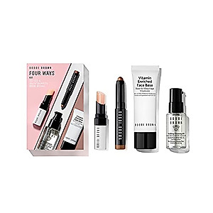 Bobbi Brown Four Ways Kit - Includes Extra Lip Tint, Long-Wear Cream Shadow Stick, Vitamin Enriched Face Base and Soothing Cleansing Oil - Travel Size