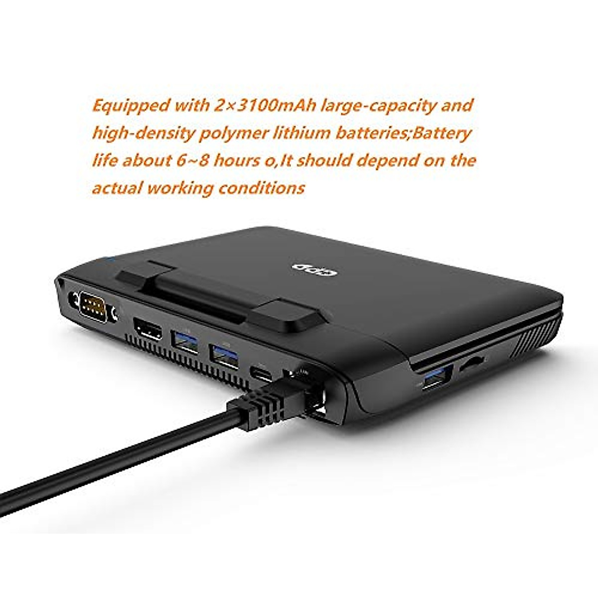 GPD MicroPC [Latest HW Update] 6" Handheld Industry Laptop Win 10 Pro 8GB RAM/256GB ROM Portable PC apply to communication, electric power, exploration, mining, archaeology, business services