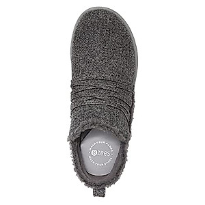 BZees Womens Glide Slip-On Ankle Boot Grey 5.5 M