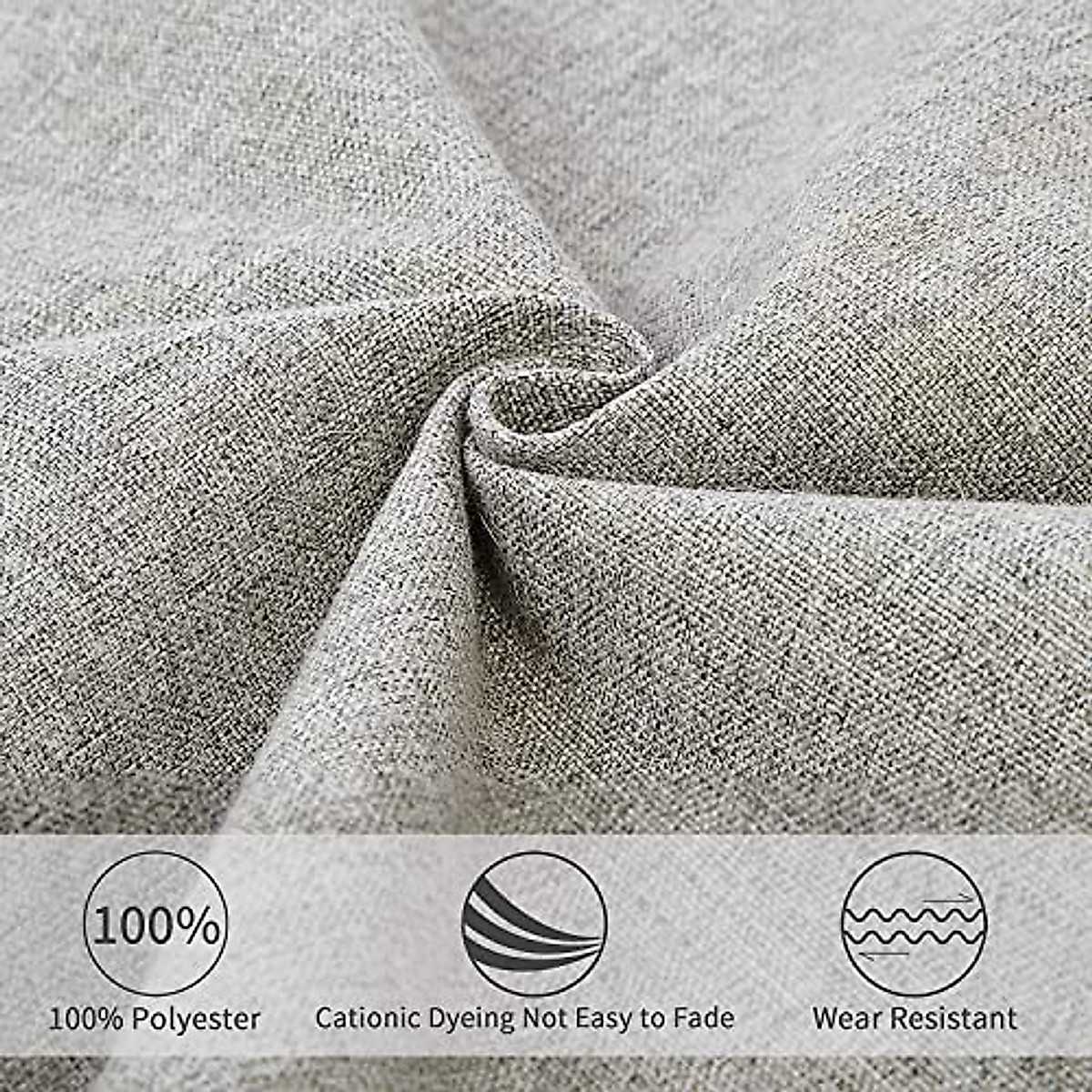 Panku Large Dog Bed, Washable Waterproof Memory Foam Crate Mat, Outdoor Bed, Calming Mat (Grey, 35x22x2)