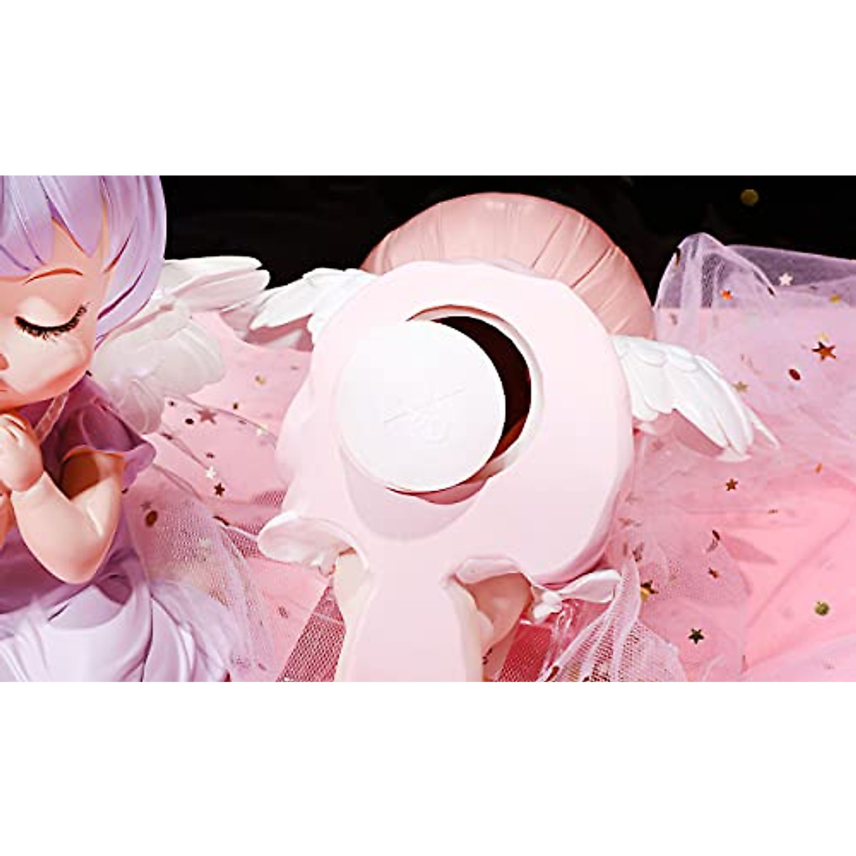 Guardian Angel Cute Piggy Bank for Girls Makes a Perfect Unique Gift, Nursery Décor, Keepsake, Baby Baptism Gift, or Savings Piggy Bank for Baby Pink